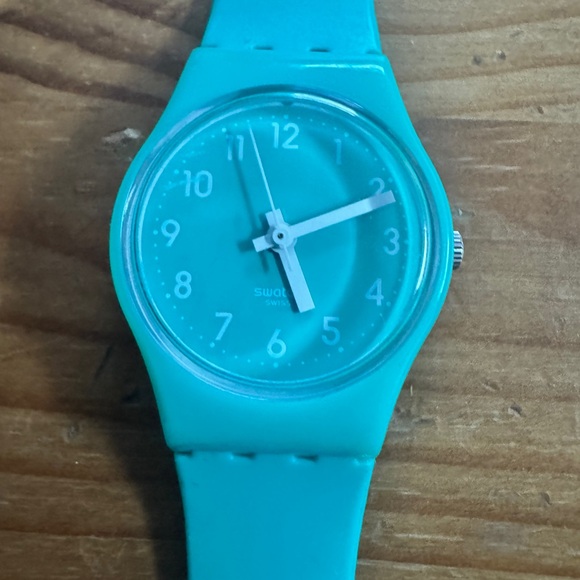 Swatch | Accessories | Swatch Aqua Blue Timepiece Long Strap | Poshmark